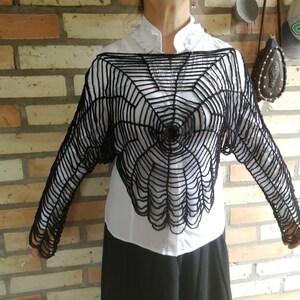 ADVANCED CROCHET PATTERN Gothic Crochet Spiderweb Top, Alternative ...