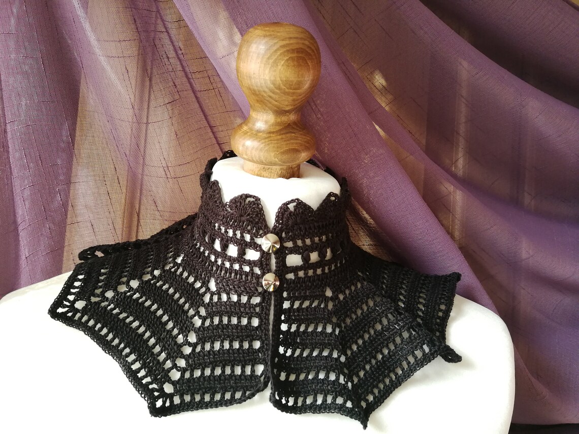 Crochet Bat Wing Collar Pattern, Goth Victorian Choker (PDF Pattern) - Etsy