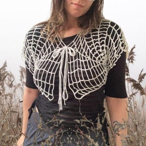 ADVANCED CROCHET PATTERN Gothic Crochet Spiderweb Top, Alternative ...