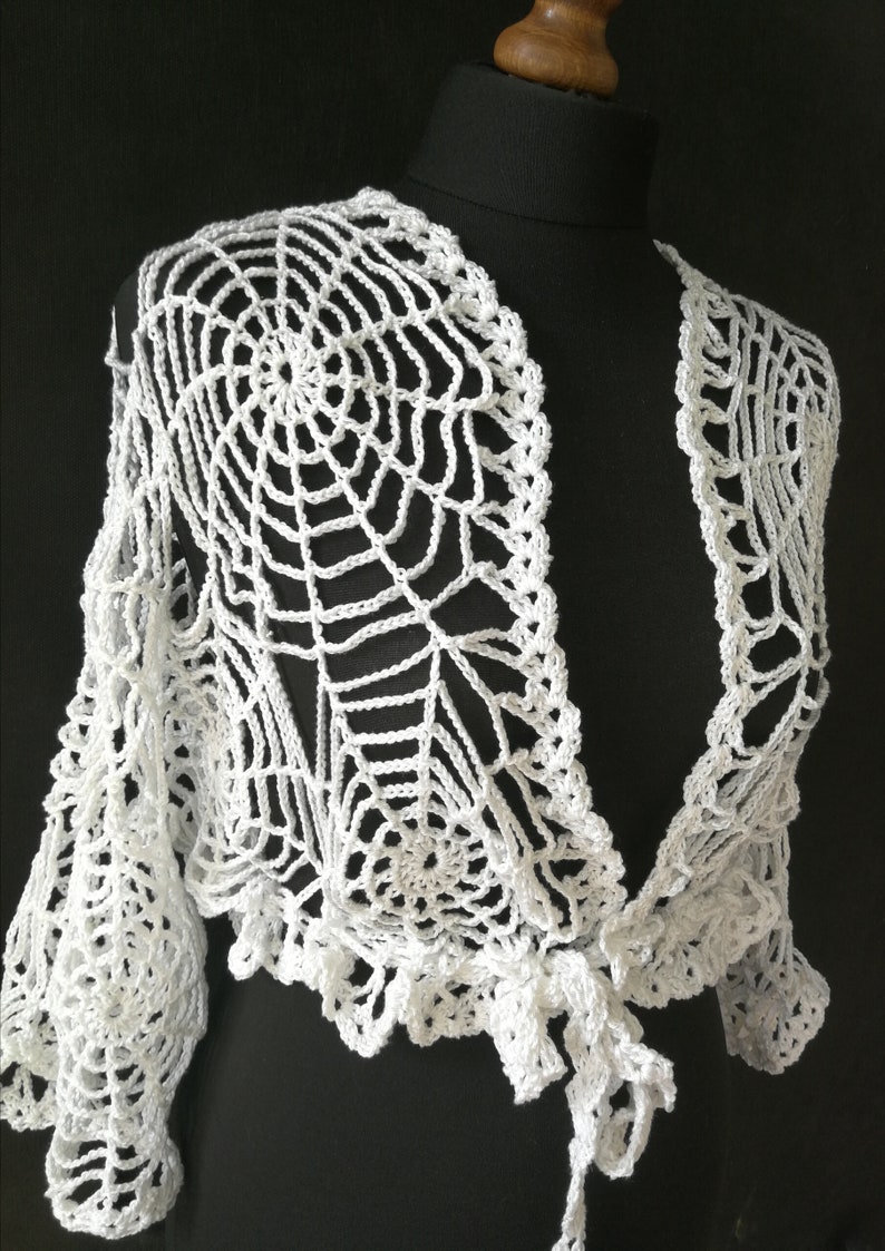 ADVANCED CROCHET PATTERN Gothic Crochet Spiderweb Top, Alternative ...