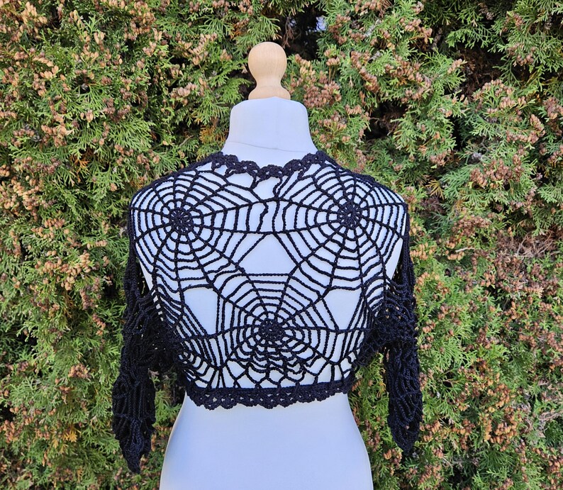ADVANCED CROCHET PATTERN Gothic Crochet Spiderweb Top, Alternative ...