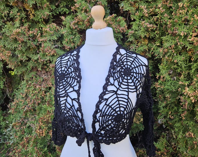 ADVANCED CROCHET PATTERN Gothic Crochet Spiderweb Top, Alternative ...