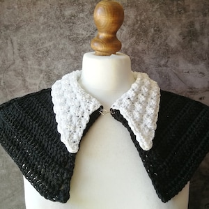 CROCHET PATTERN and Photo Tutorial to Make Gothic Vampire Capelet for ...