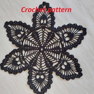 CROCHET PATTERN and Photo Tutorial on How to Make Goth Skull Lace Doily ...