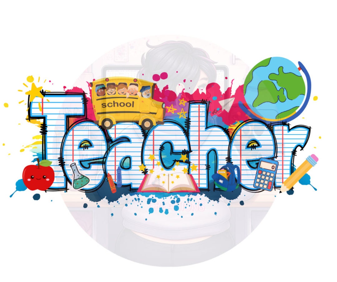 Teacher Doodle - Etsy