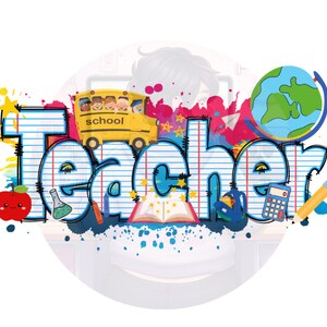 Teacher Doodle - Etsy