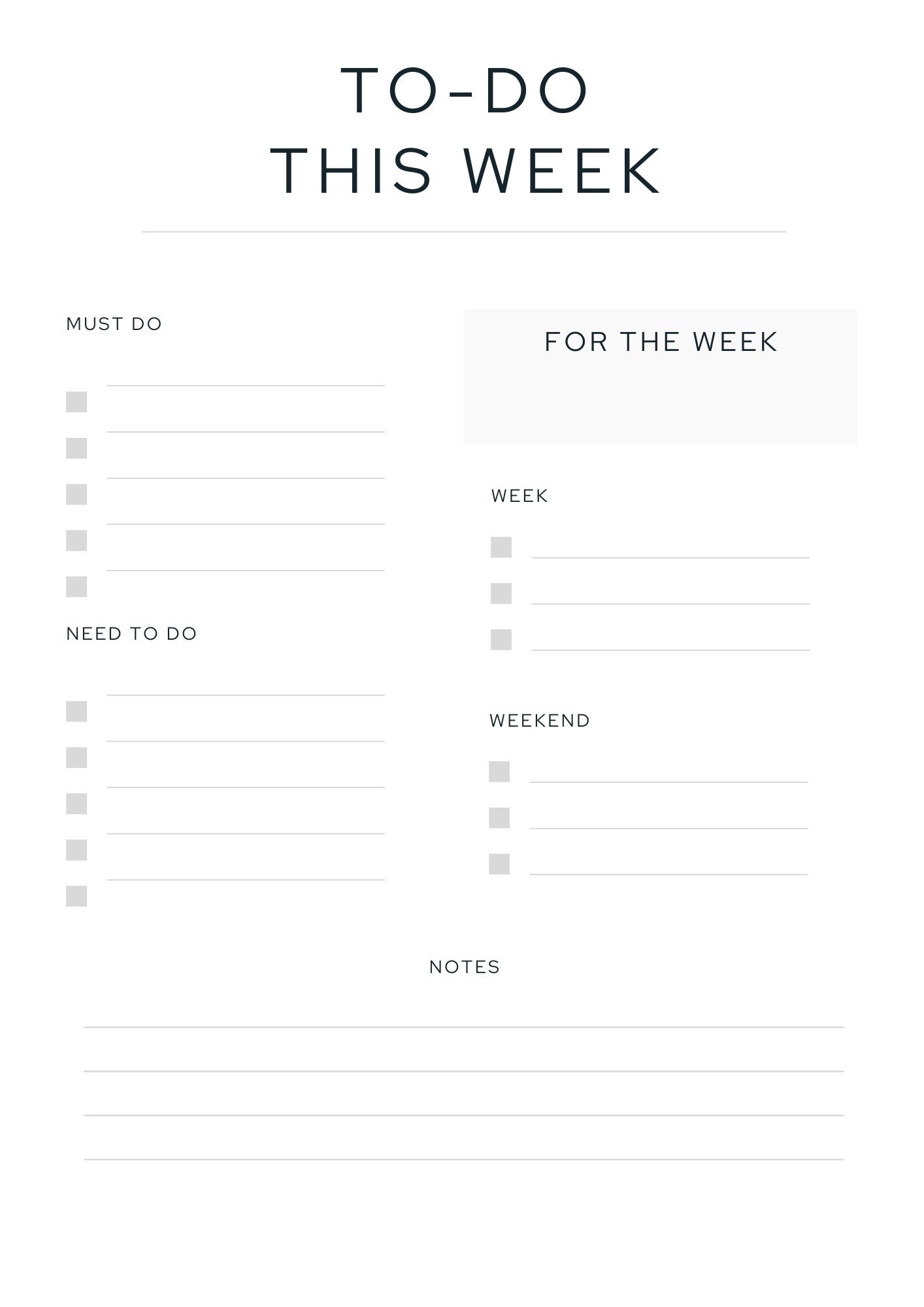 Minimalistic Planner Bundle Printable - INSTANT DOWNLOAD - Etsy