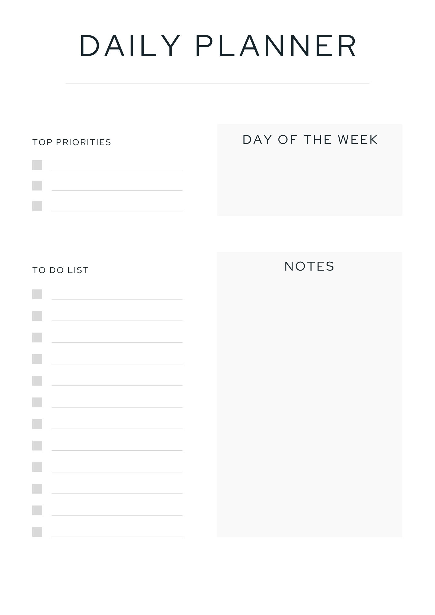 Minimalistic Planner Bundle Printable - INSTANT DOWNLOAD - Etsy