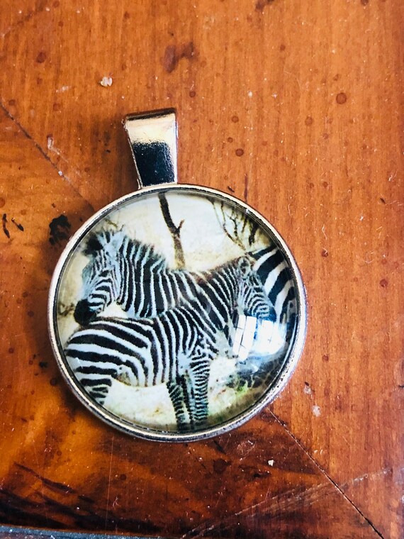 Zebra Wild Horse Totem Pendant Silver 19 Chain - Etsy