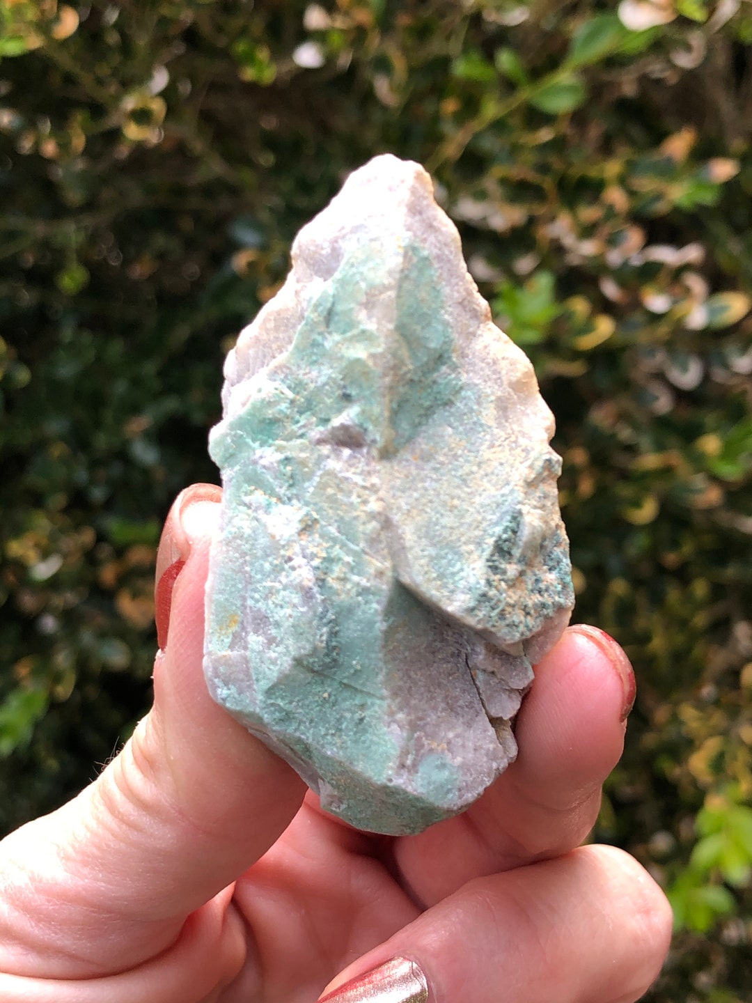 1.7oz Mona Lisa Turquoise Matrix Palm Stone Natural Unprocessed Chakra ...