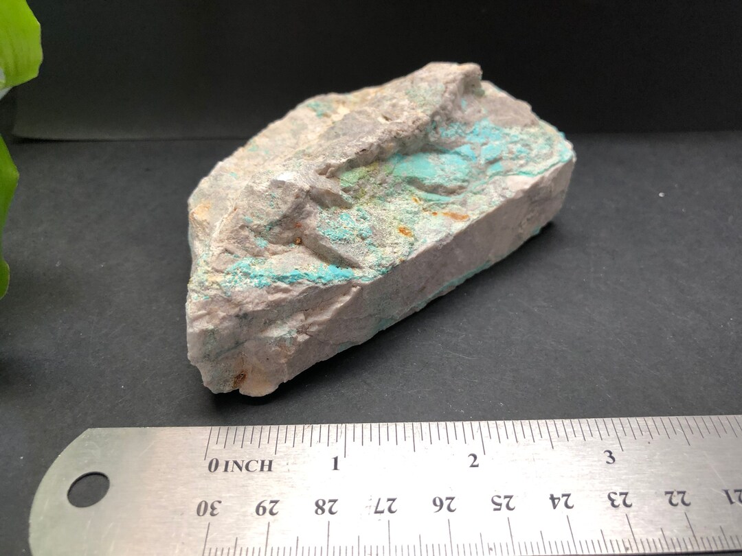 11.4oz Mona Lisa Turquoise Matrix Natural Display Stone Unprocessed ...