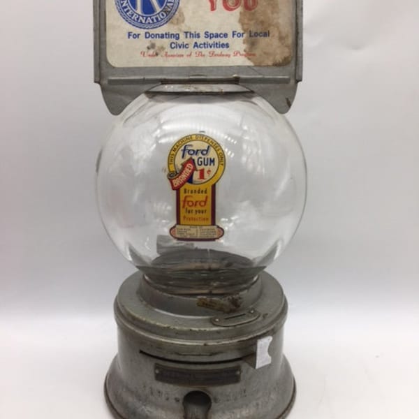 Antique Ford Gumball Machine - Etsy