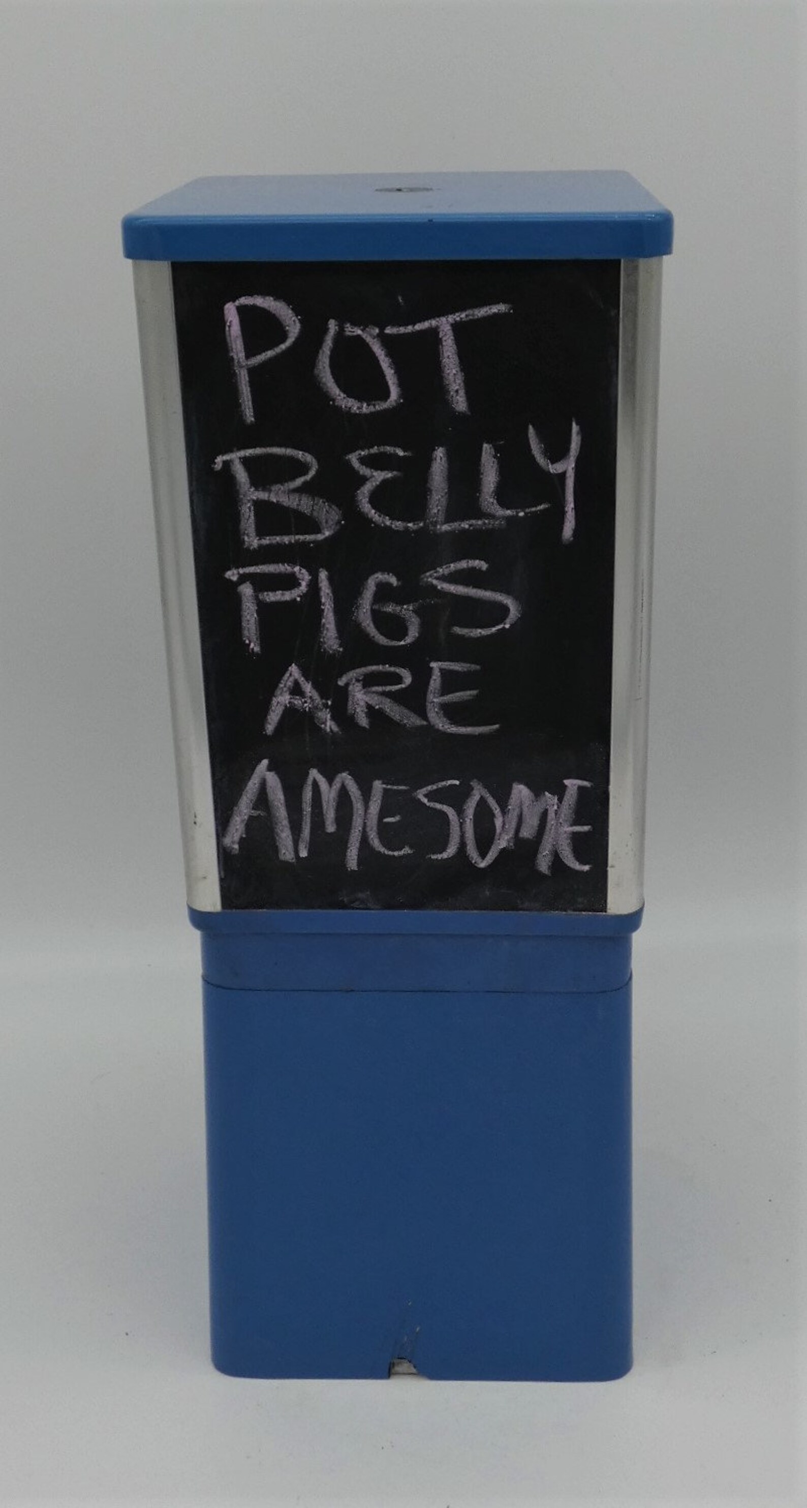POT BELLIED PIG Treat Dispenser in Blue Repurposed From - Etsy