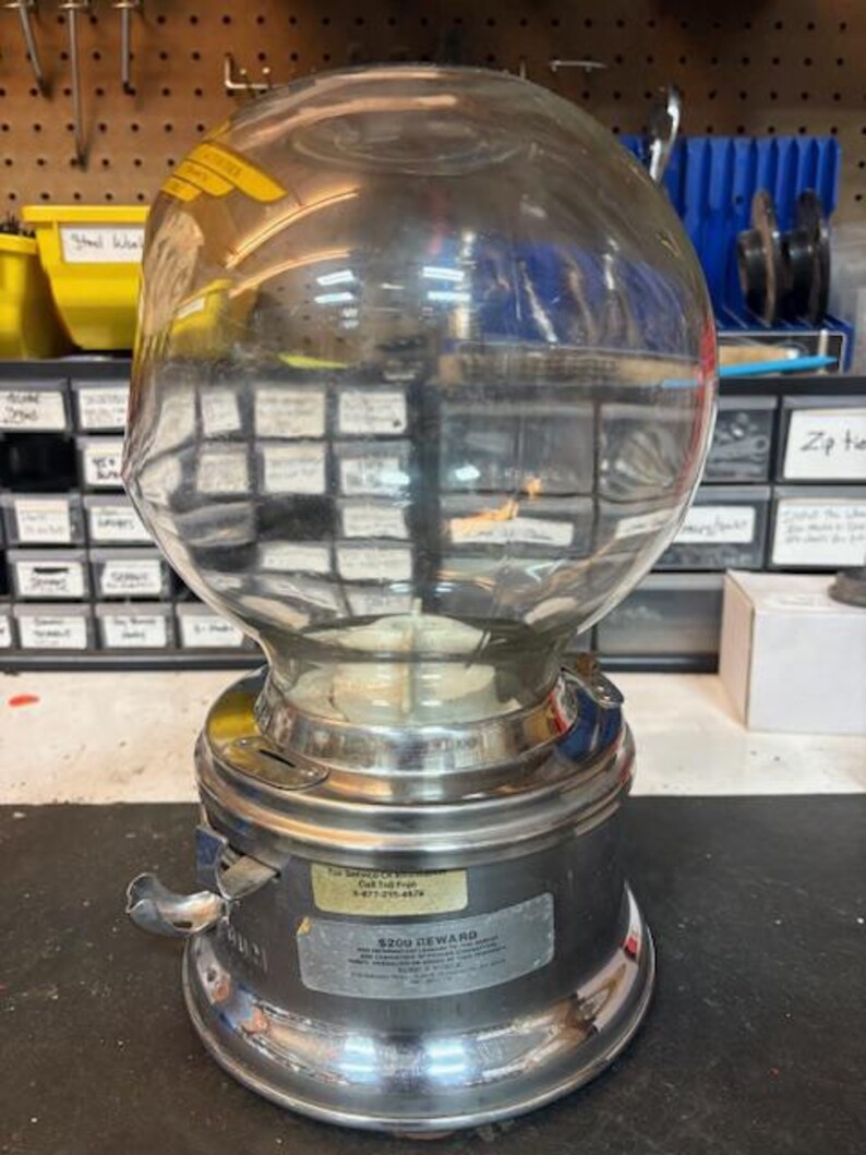 Antique Ford Gumball Machine With Glass Globe F100 Ford Gum Machine - Etsy