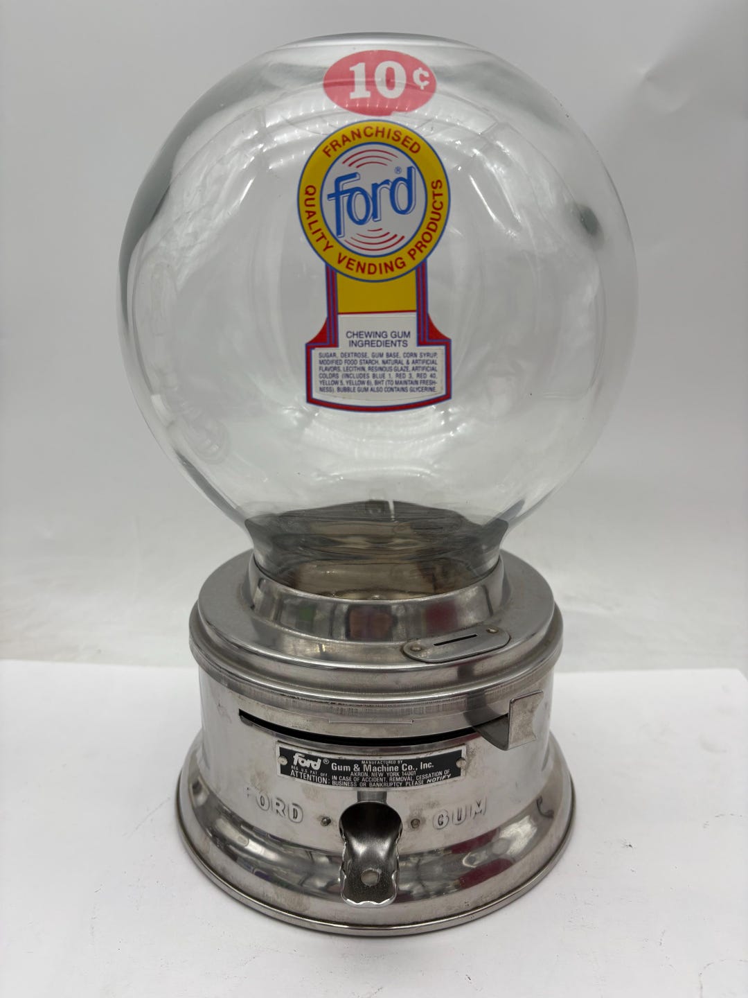 Antique Ford Gumball Machine With Glass Globe F100 Ford Gum Machine - Etsy
