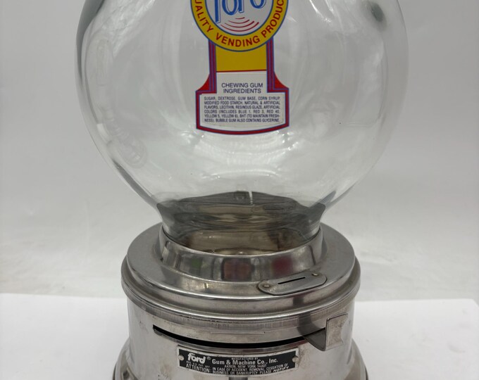 Antique Ford Gumball Machine With Glass Globe F100 Ford Gum Machine - Etsy
