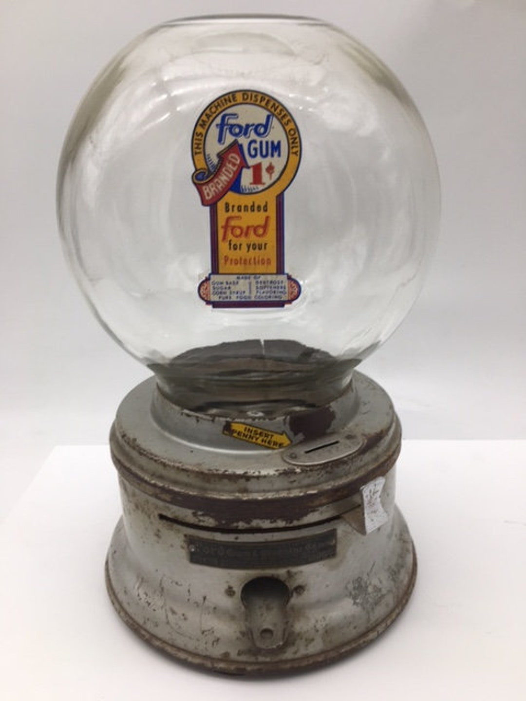 Antique F50 Key Included. Rare Made in Lockport NY.... Grey War Era ...