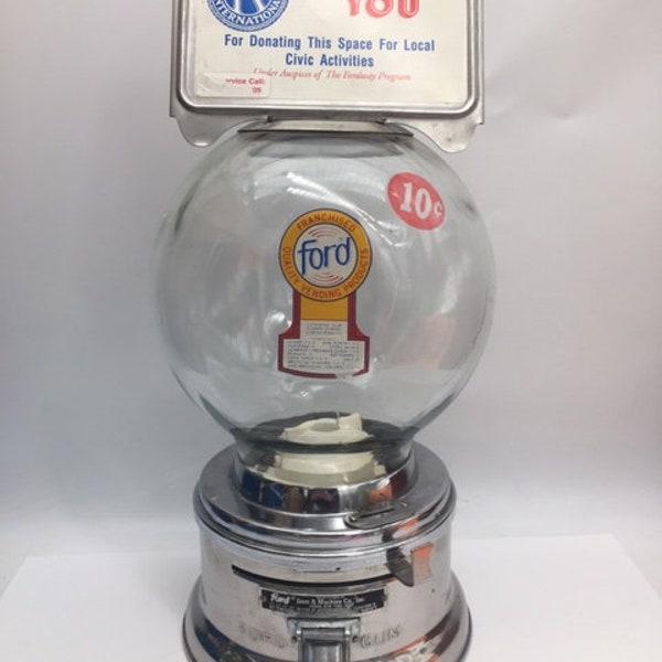 Ford Gumball Machine Glass - Etsy