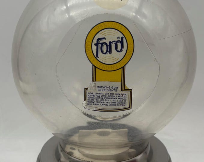 Antique Ford Gumball Machine With Glass Globe F100 Ford Gum Machine - Etsy