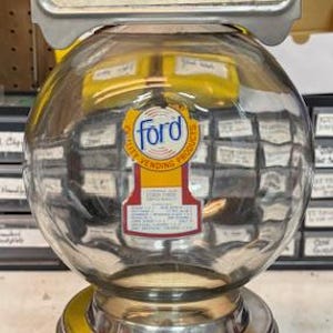 Antique Ford Gumball Machine With Glass Globe F100 Ford Gum Machine - Etsy