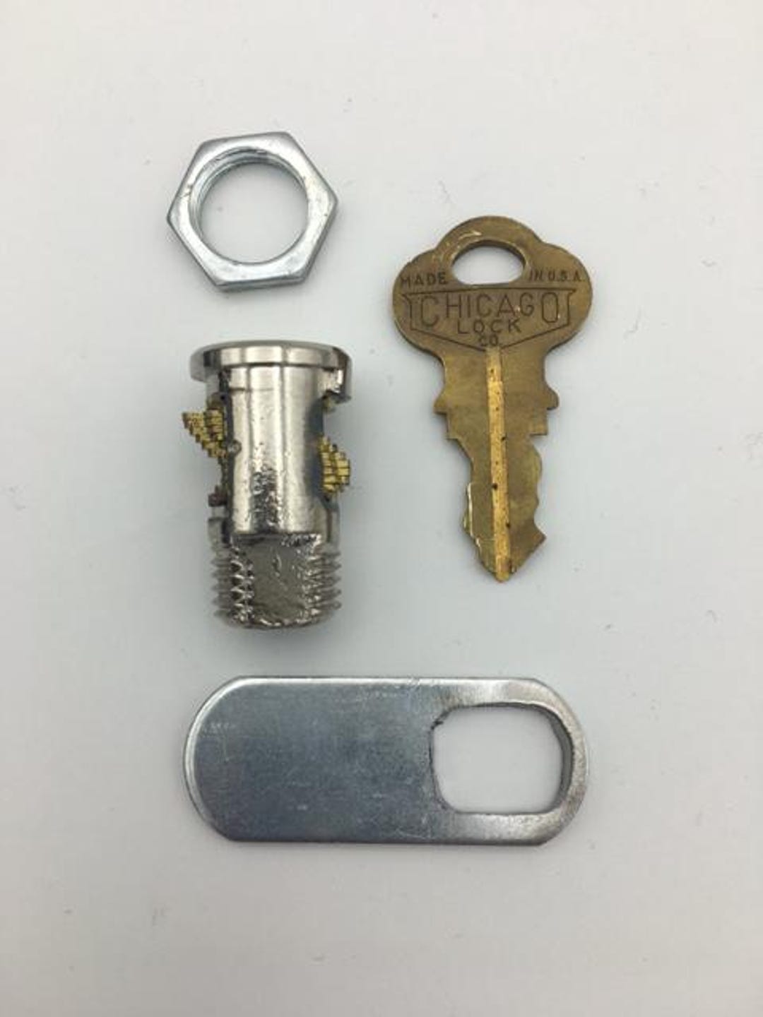 Vintage Chicago Lock Replacement Lock and Key Set for Toy N Joy Vending ...