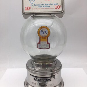 Antique Ford Gumball Machine With Glass Globe F100 - Etsy
