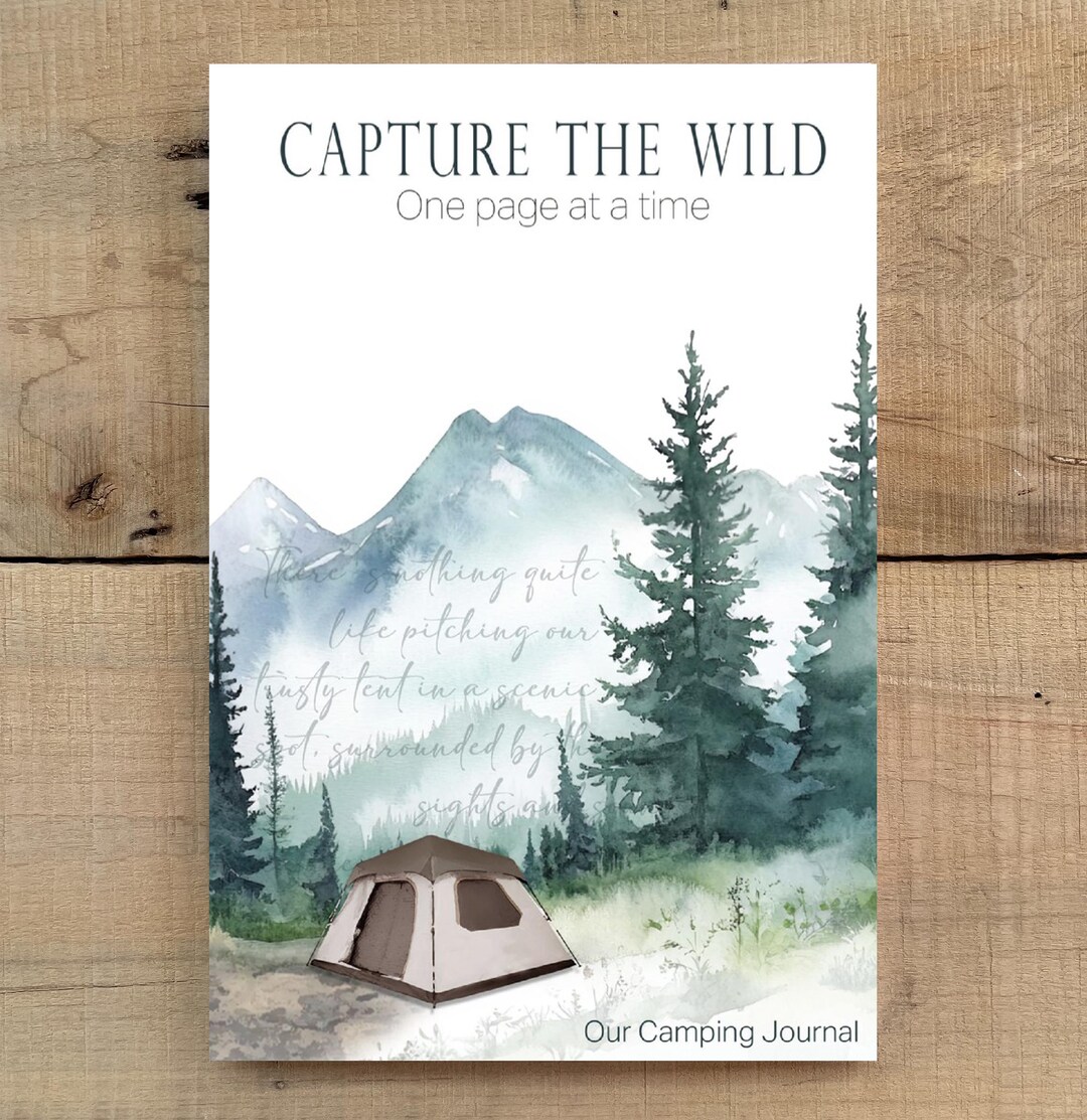 Camping Journal – Nature Adventure Logbook With Scenic Cover | Capture ...