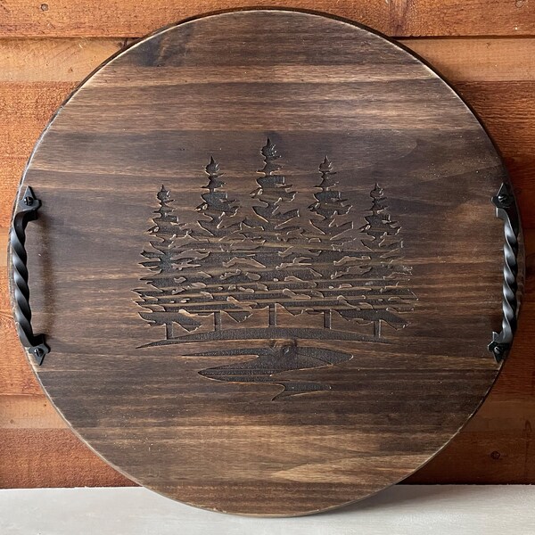 Rustic Lazy Susan - Etsy