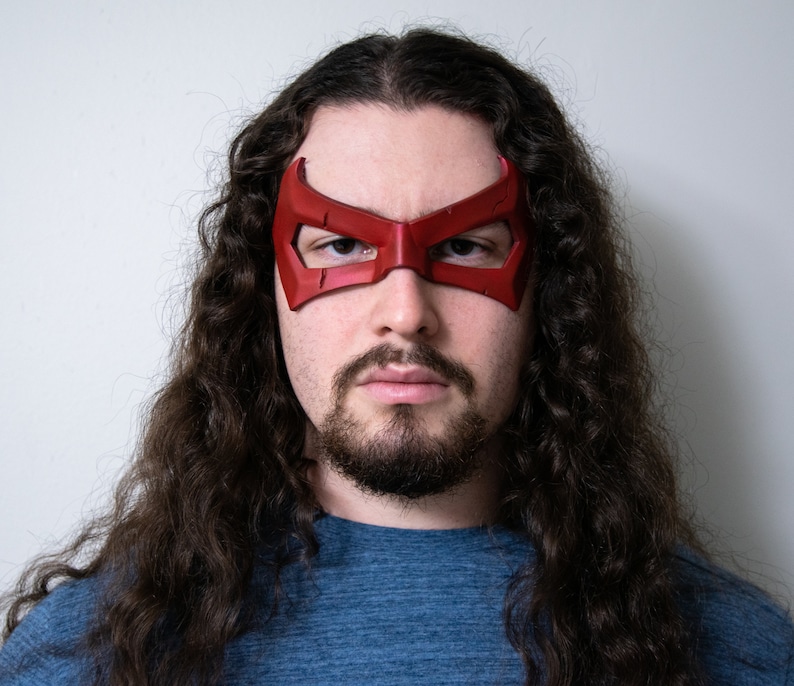 Red Hero Inspired Mask Template 1 - Etsy Canada