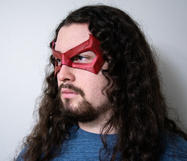 Red Hero Inspired Mask Template 1 - Etsy Canada