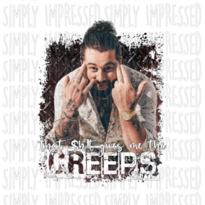 Koe Wetzel PNG / That Shit Gives Me the Creeps / Digital Download for Sublimation - Etsy