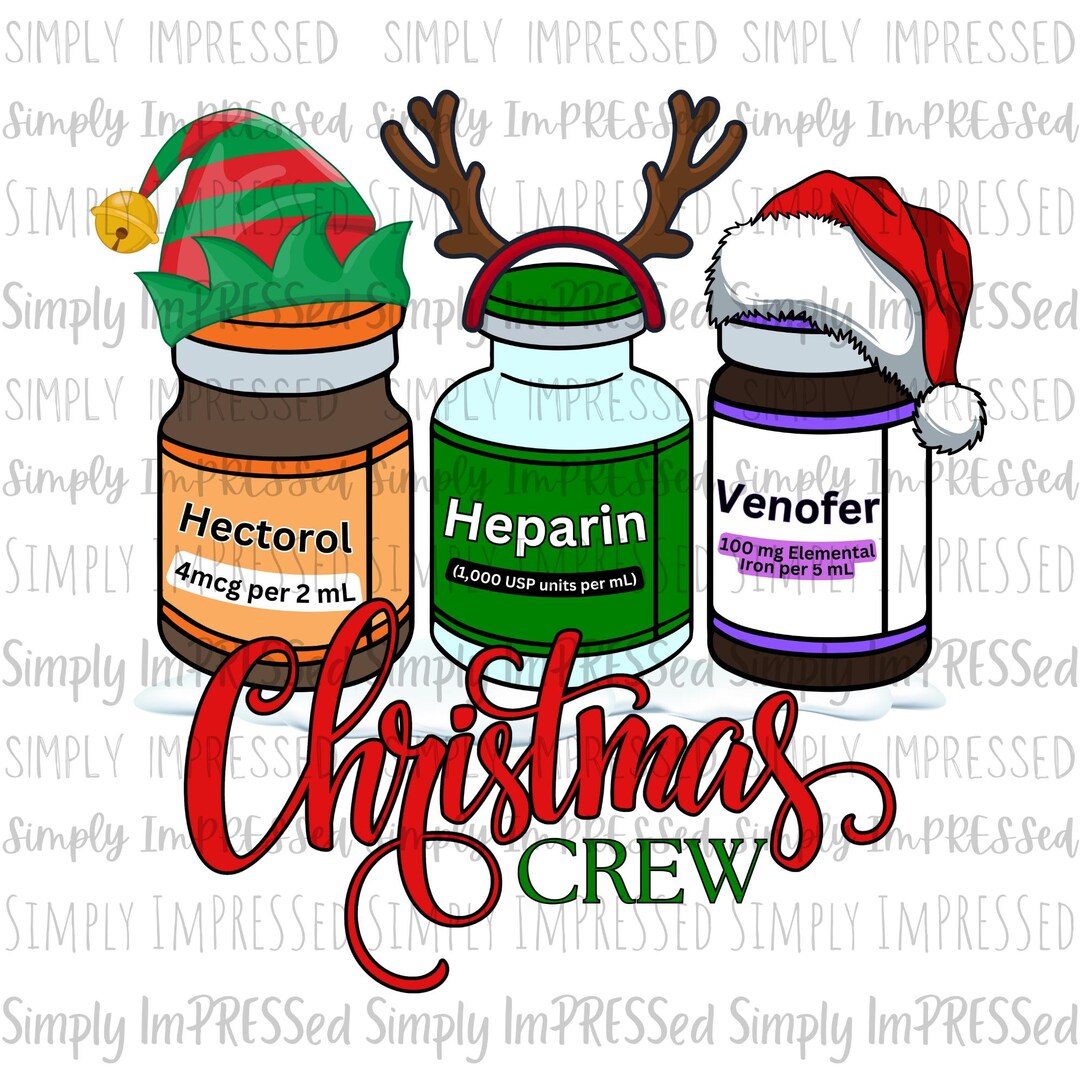 Dialysis Christmas Crew PNG / Home Therapy / Hemodialysis / Renal ...
