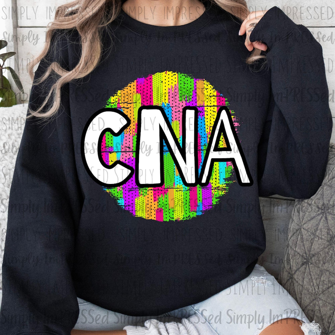 CNA PNG / Neon Color / Healthcare / Medical - Etsy