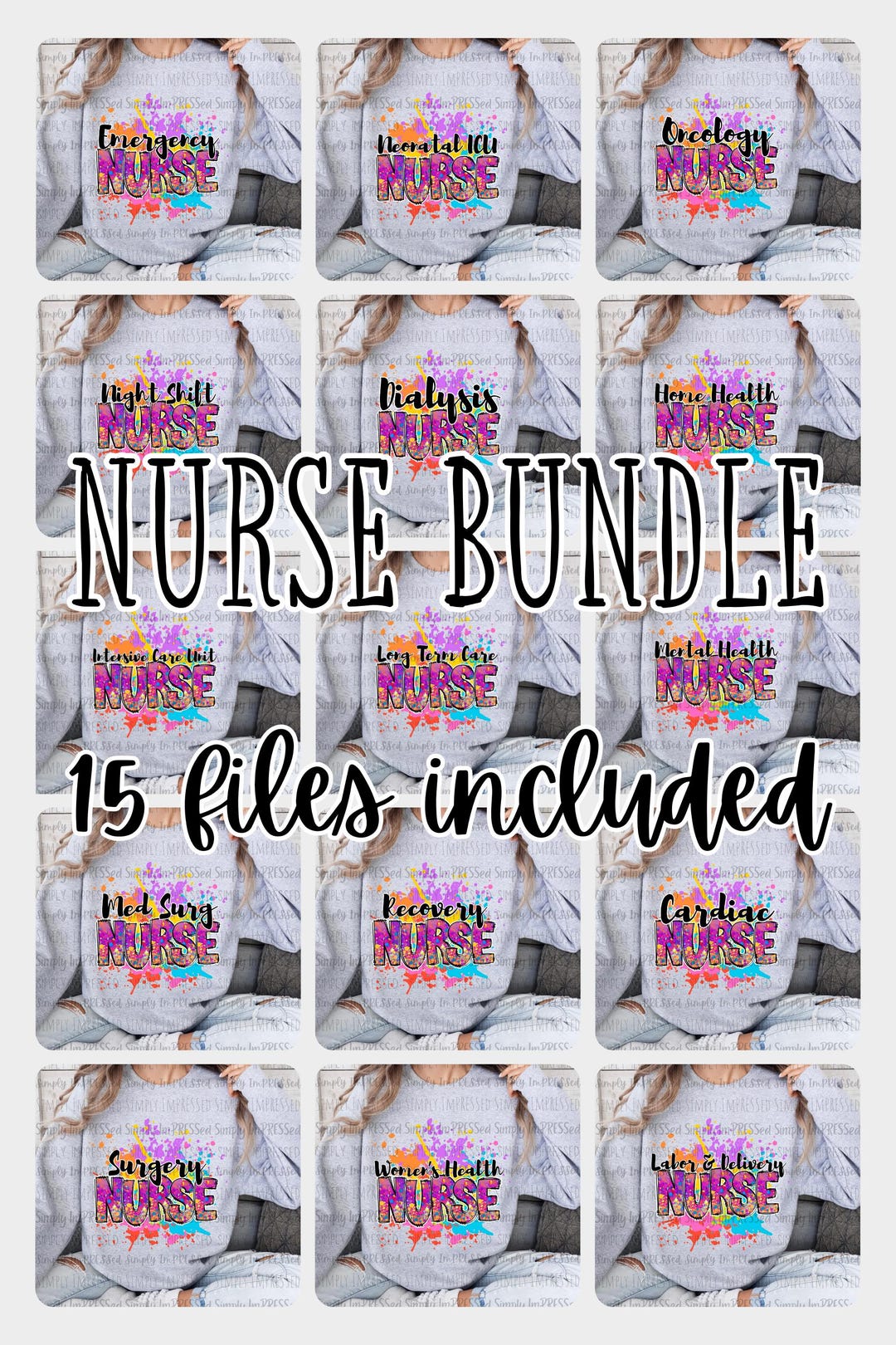 Nurse Bundle / 15 Files Included / Nursing PNG / Nurse PNG / Healthcare ...