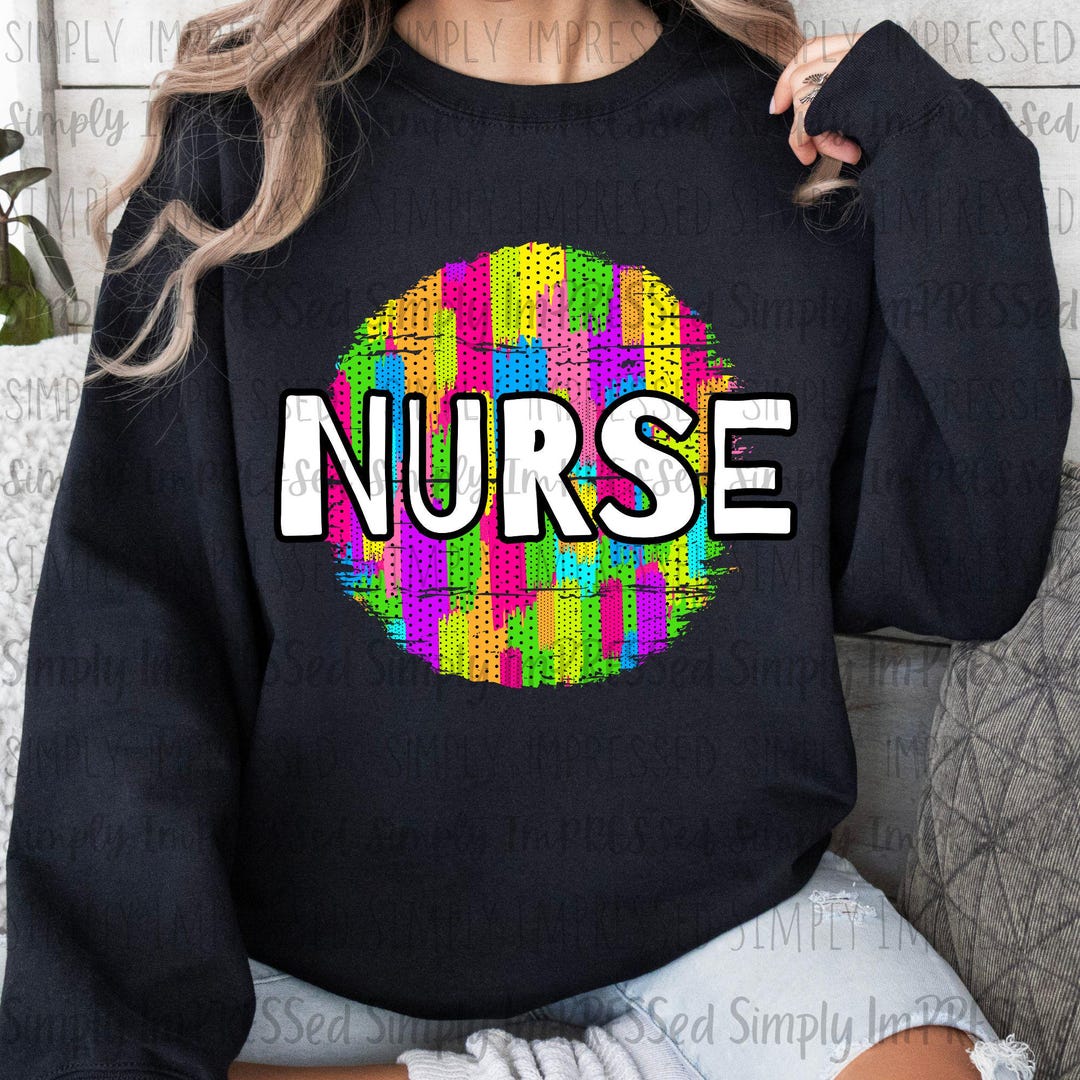 Nurse PNG / Neon Color / Healthcare / RN / LPN / Medical - Etsy