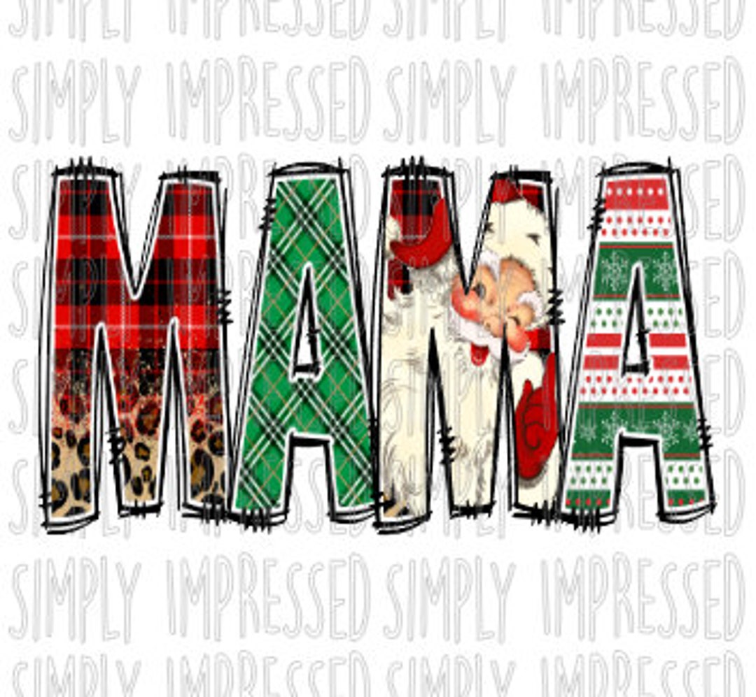 Christmas Mama PNG / Santa Claus / Merry Christmas / Digital Download ...