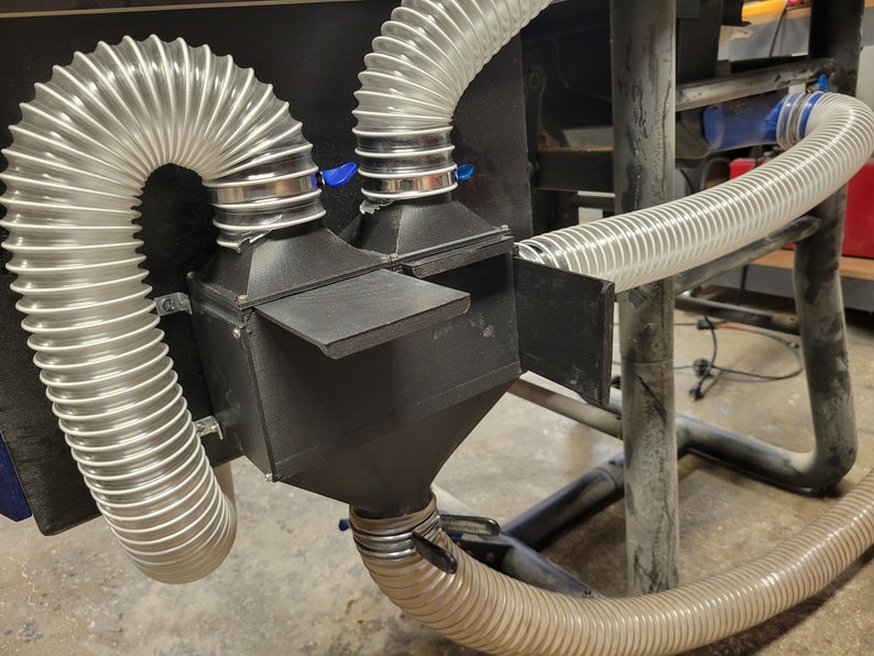 Dust Collection Splitter Manifold With Waste Gates digital File - Etsy ...