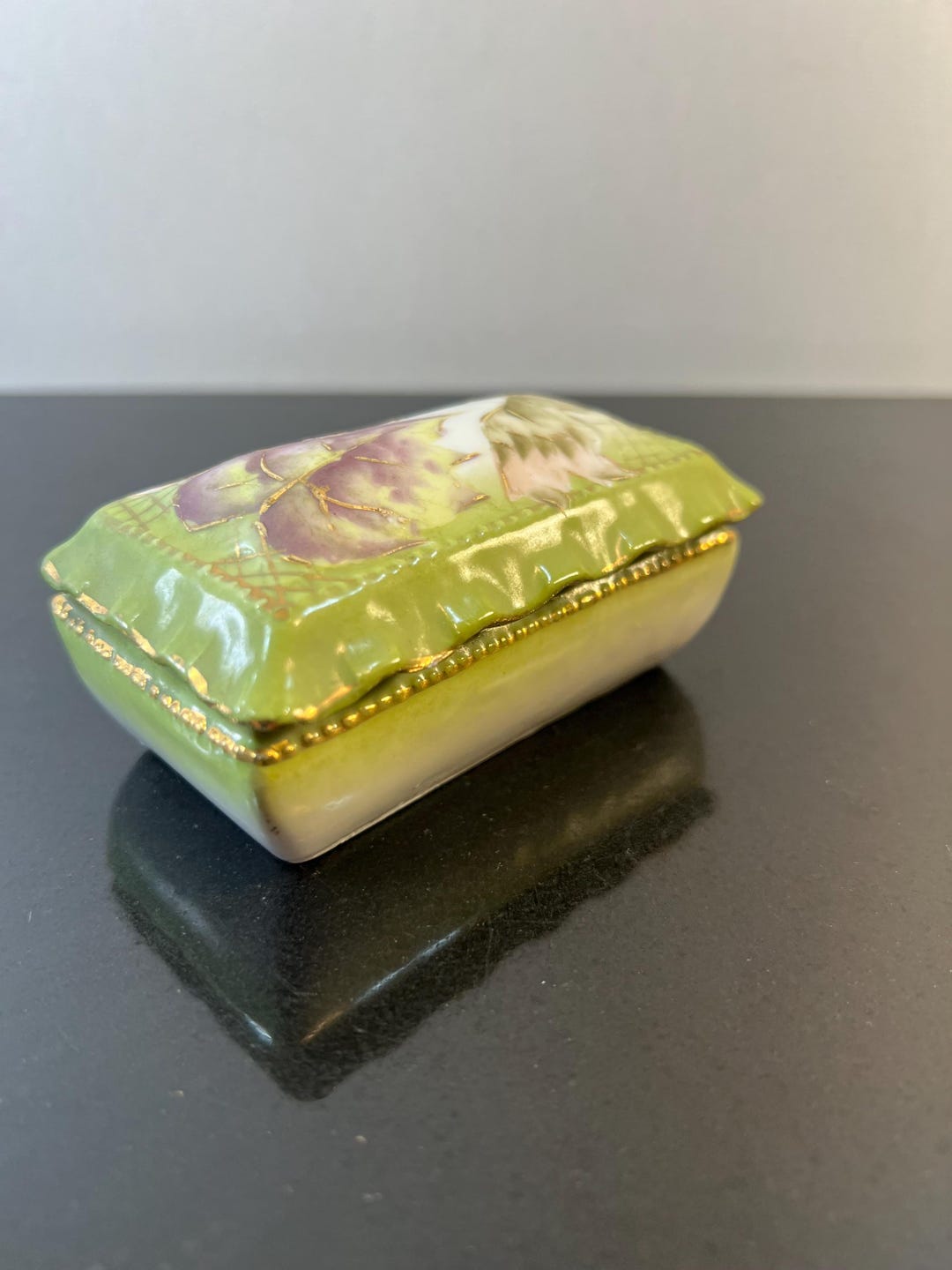 Vintage Porcelain Box - Etsy