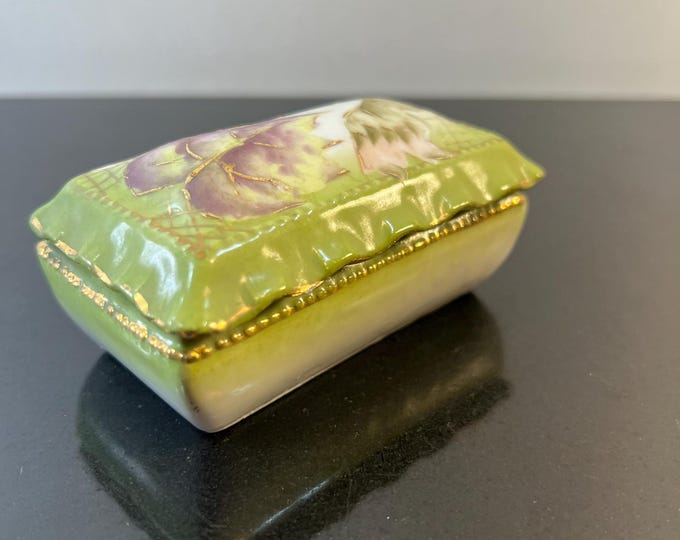 Vintage Porcelain Box - Etsy