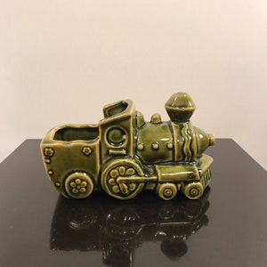 Vintage Ceramic Train Planter - Etsy