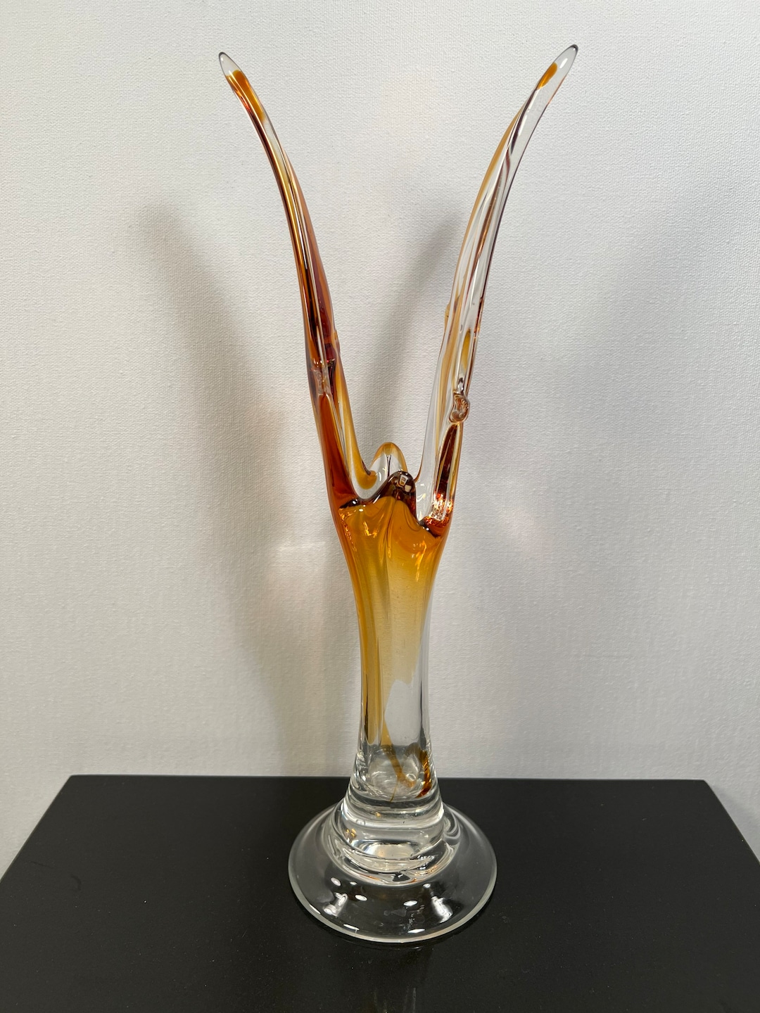 Vintage Art Glass Vase - Etsy