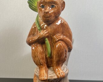 Ceramic Monkey Pot - Etsy