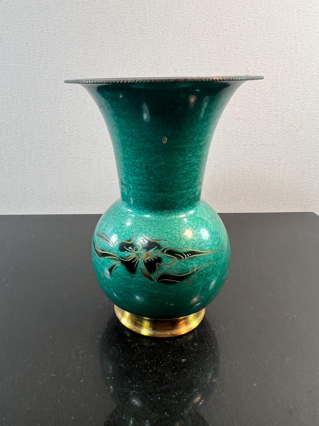 Vintage Israeli Metal Vase - Etsy