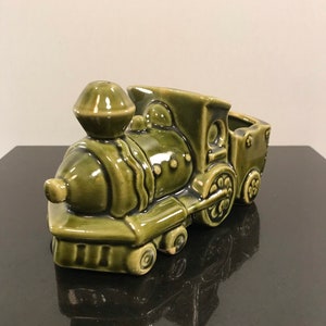 Vintage Ceramic Train Planter - Etsy