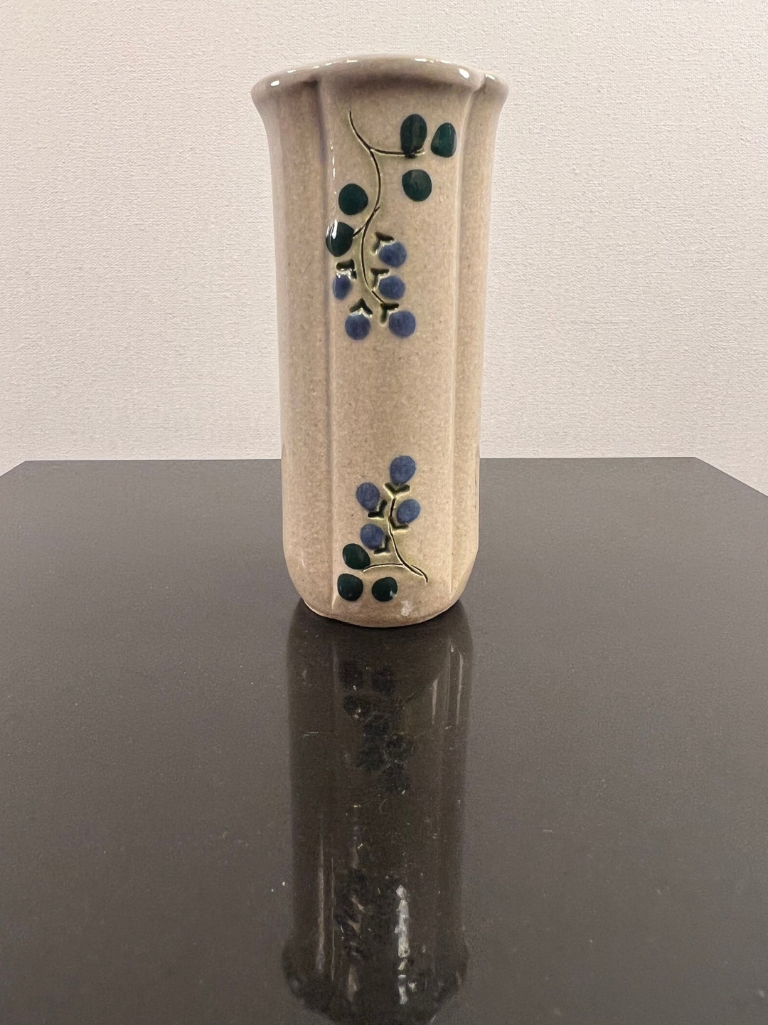 Vintage MPM Etch Pottery Vase - Etsy