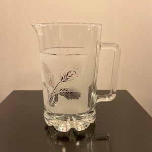 Vintage Italian Glass Pitcher - Etsy