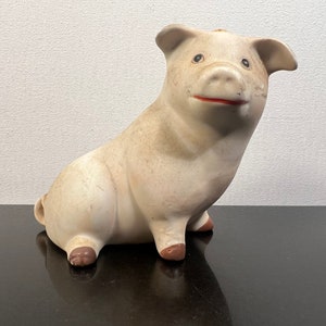 Vintage Ceramic Pig (as Is) - Etsy