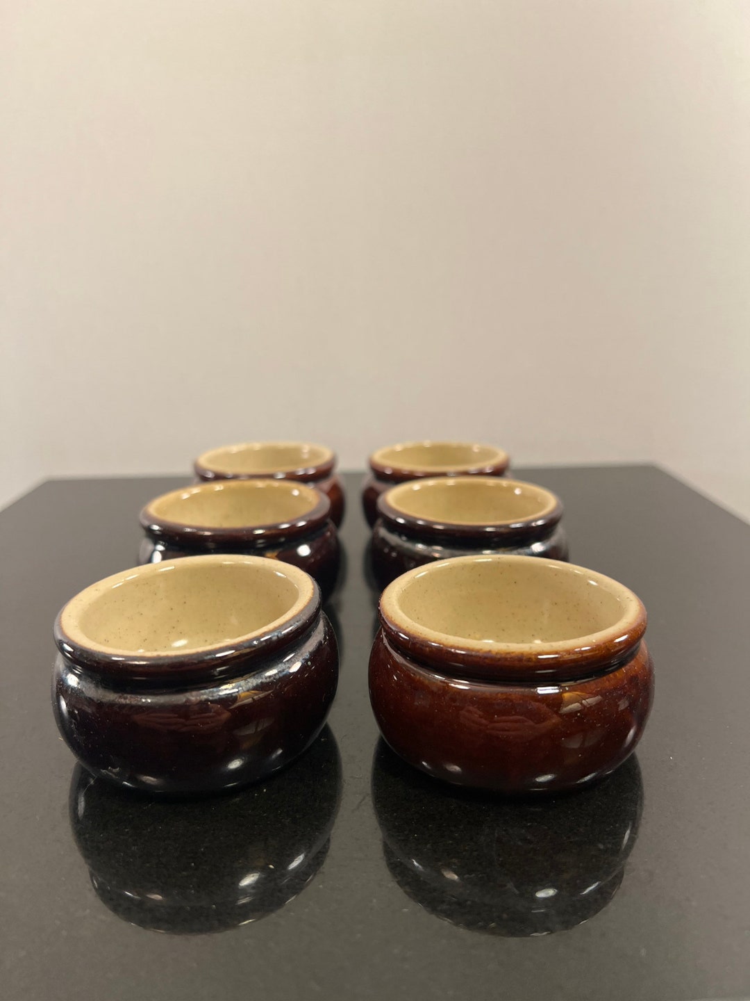 Ceramic Salt Cellars Set of Six - Etsy
