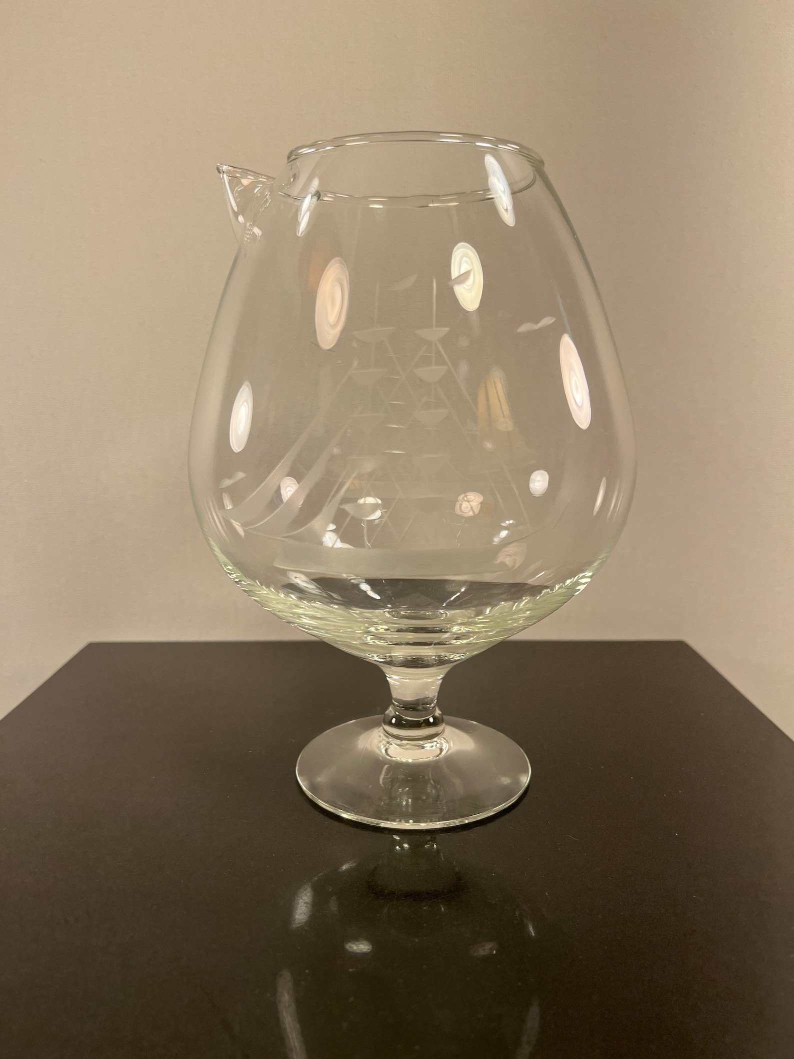 Vintage Large Snifter Glass - Etsy