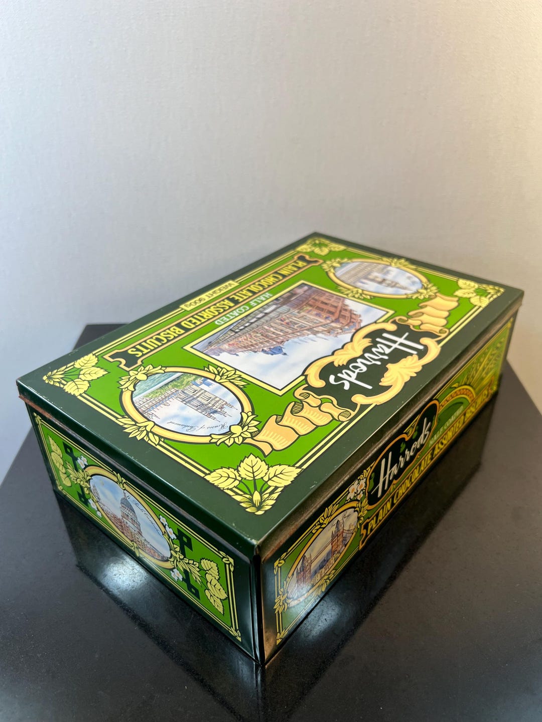 Vintage Harrods of London Biscuit Tin - Etsy